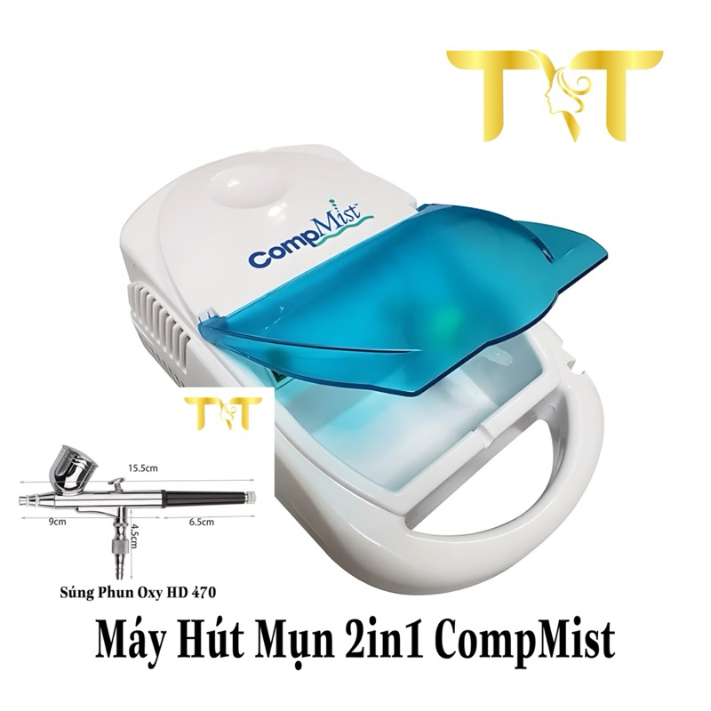 [Bảo hành 12 tháng] Máy hút mụn + phun tinh chất Compmist || Súng phun ...