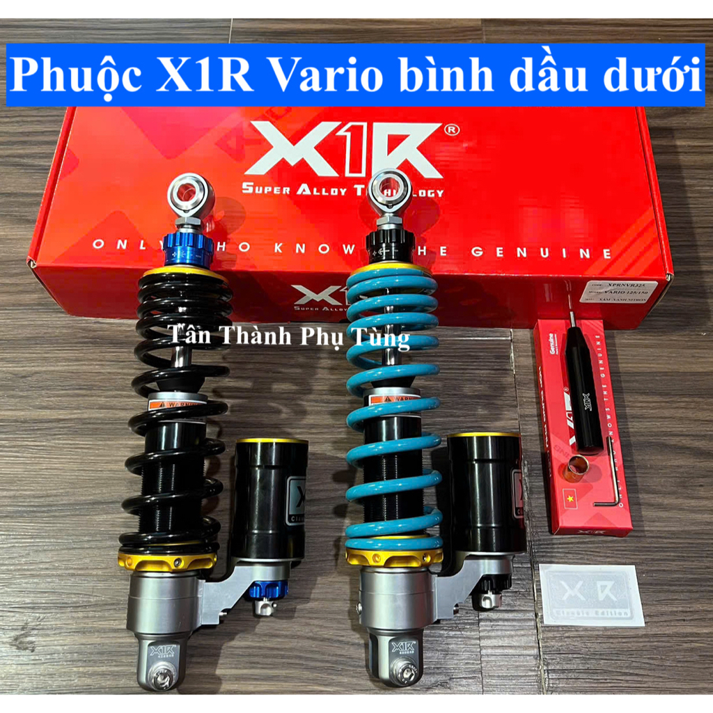 Phuộc X1R bình dầu dưới Full tăng chỉnh gắn xe Vision Vario Click Lead ...