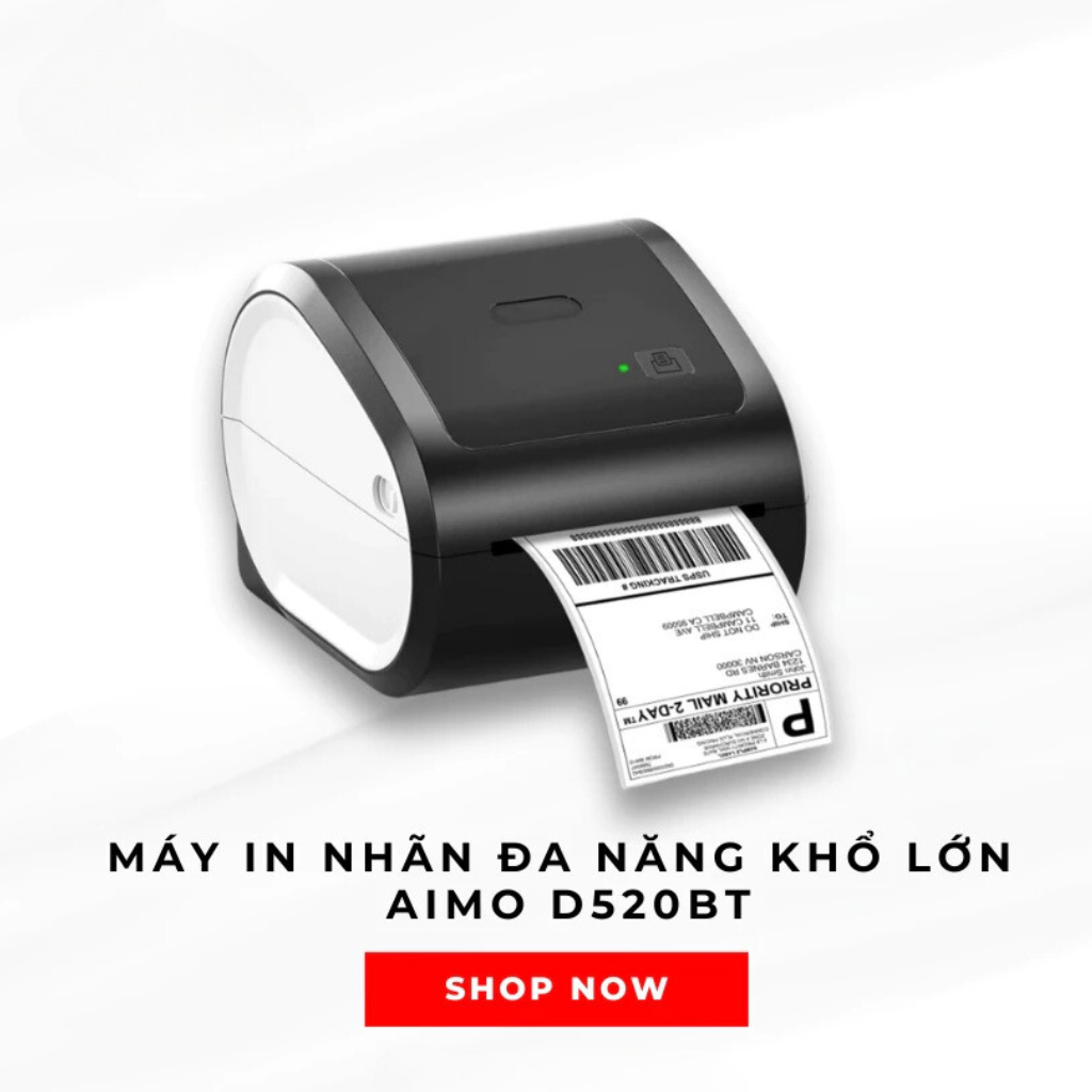 Máy In Nhãn Đa Năng Khổ Lớn Aimo D520 - Bảo Hành 12 Tháng | Shopee Việt Nam