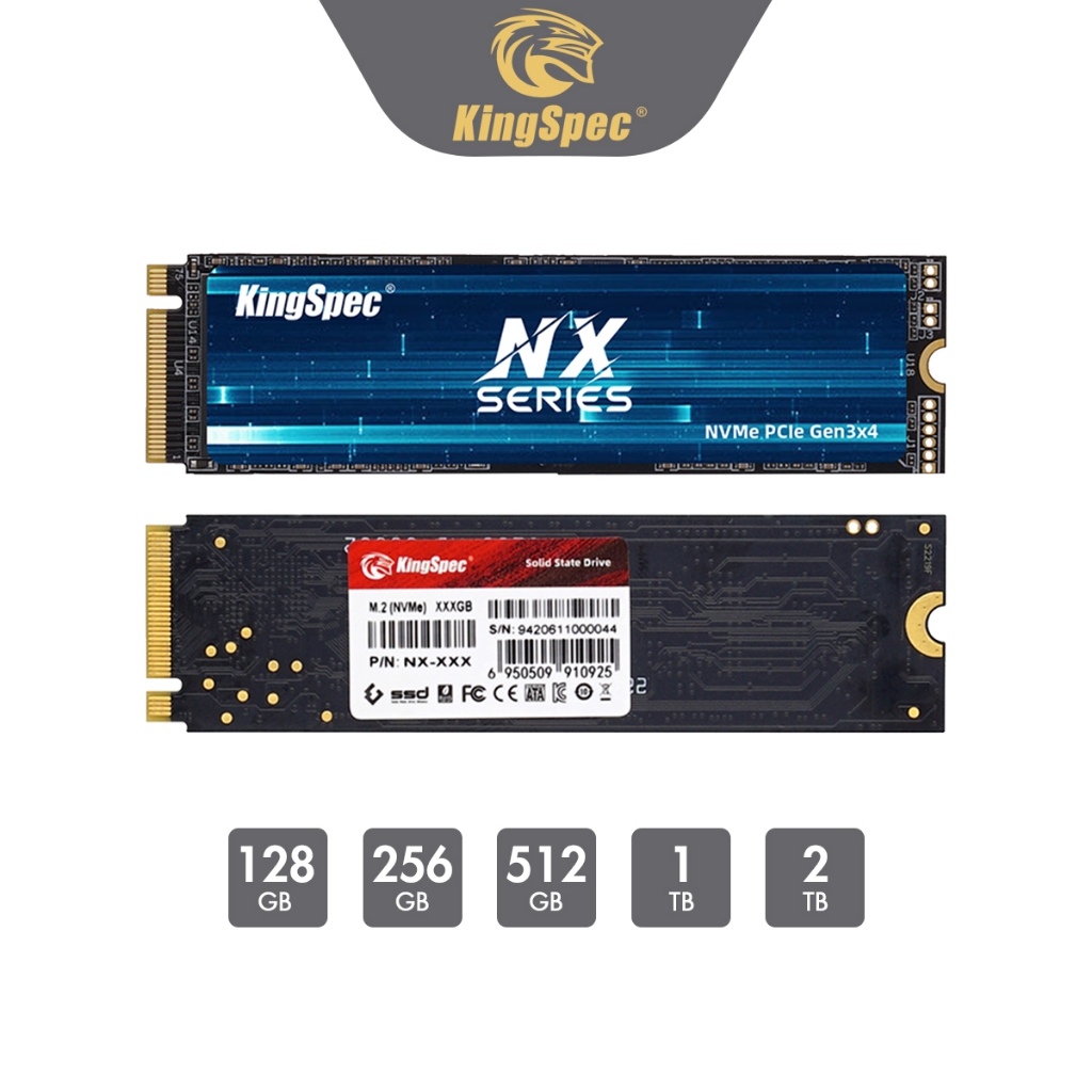 Ổ cứng SSD KingSpec M2 NVMe 128GB / 256GB / 512GB / 1TB / 2TB [ NX-Series ] - Hàng Chính Hãng ...