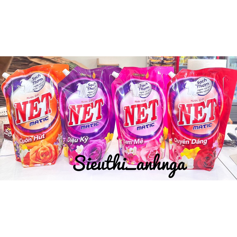 Nước Giặt Net Matic Túi 3,3Kg Đủ Màu | Shopee Việt Nam