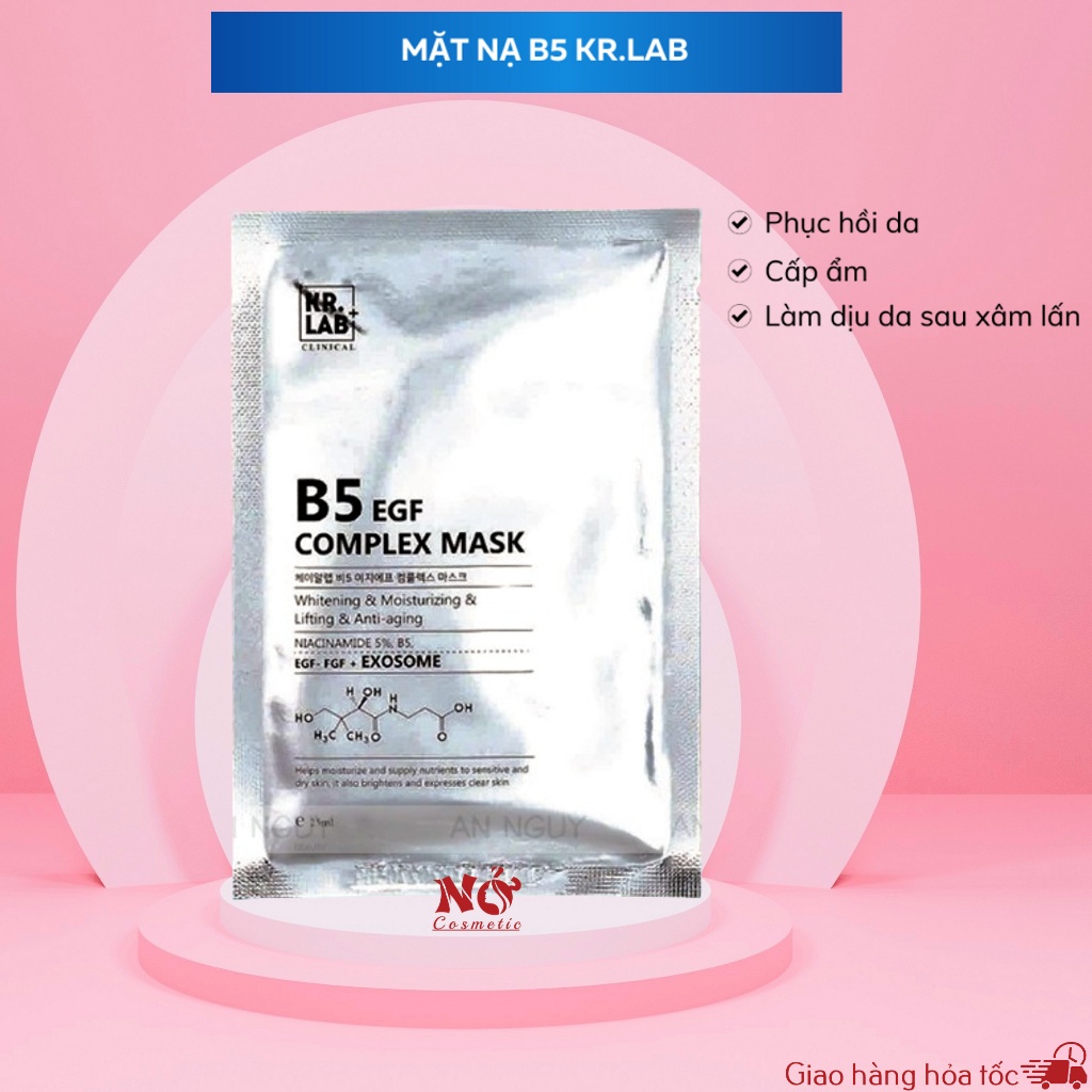 (Combo 10 Miếng) Mặt Nạ Kr.Lab+ B5 EGF Complex Cấp Ẩm Phục Hồi Trắng da ...