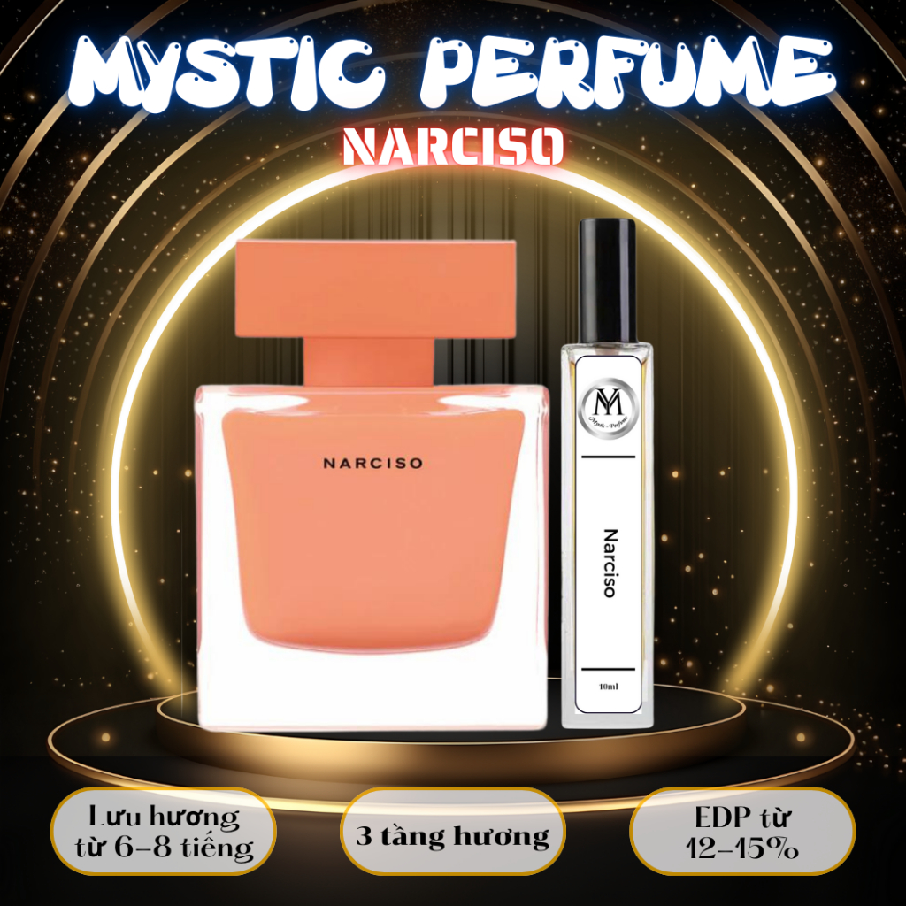 Nước Hoa Nữ Chính Hãng 10ml Narciso Ambree thơm quyến rũ, gợi cảm, tinh ...