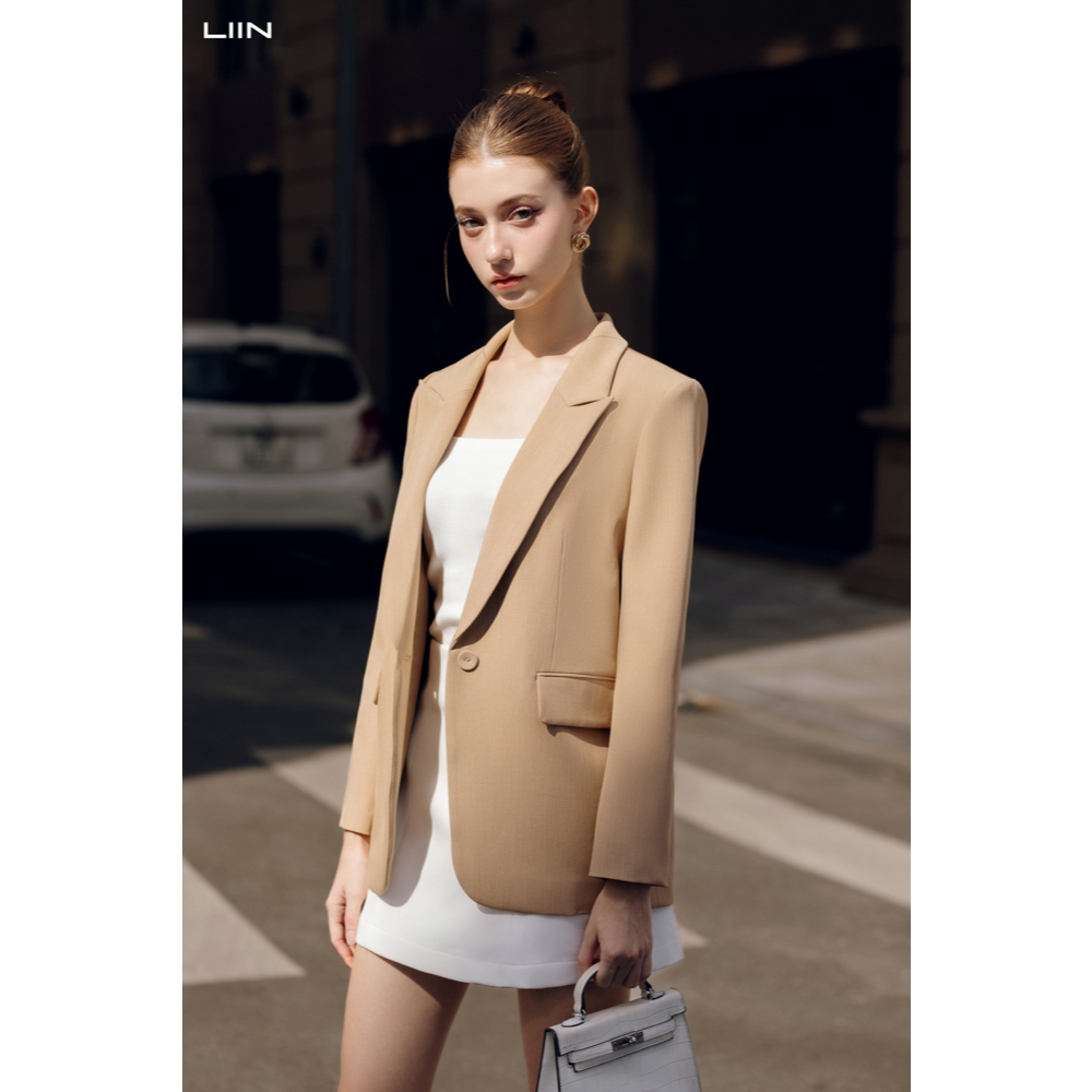 Áo Blazer Nâu Xước - LIIN CLOTHING - BLD033SBR-S24 | Shopee Việt Nam