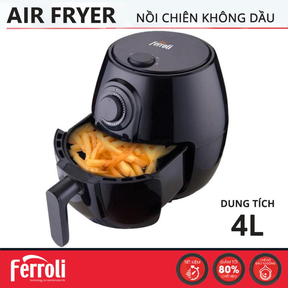 Nồi chiên không dầu Ferroli FAF4.0M (4L – điều khiển cơ) | Shopee Việt Nam