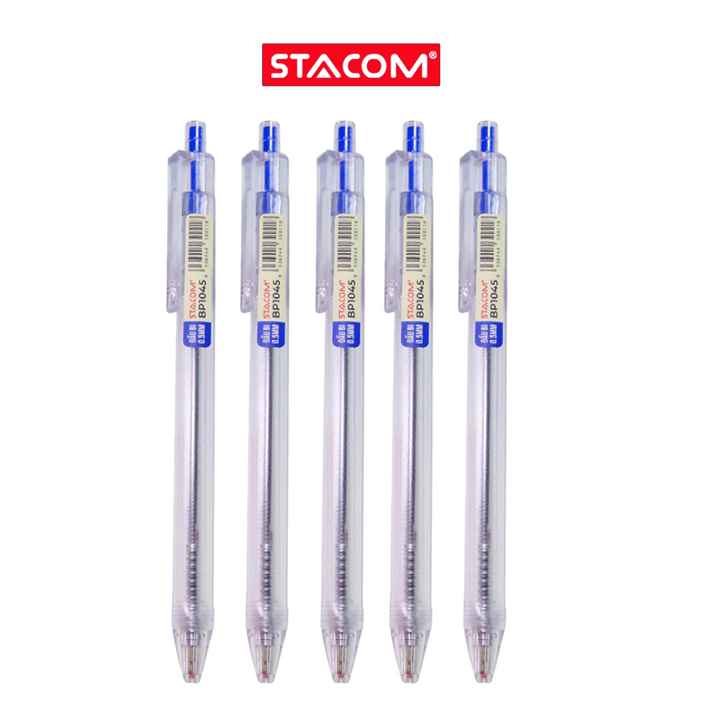[Giảm SỐC] Combo 5 cây bút bi mực gốc dầu | Đầu bi 0.5mm, mực nhiều ...