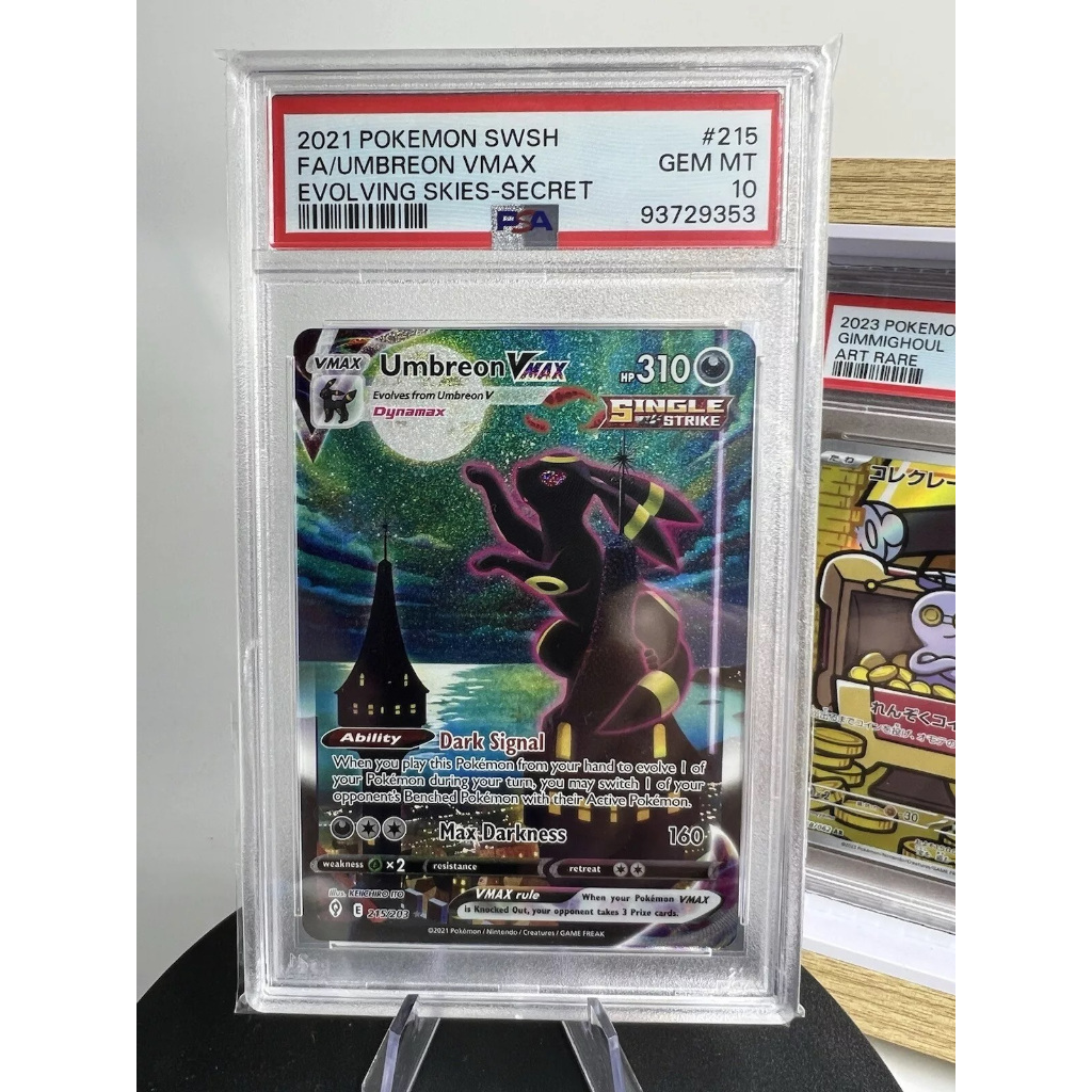 Thẻ PSA 10 GEM MINT 2021 Pokemon SWSH UMBREON VMAX Alt Art 215/203 PSA 10 Gem Mint Evolving ...