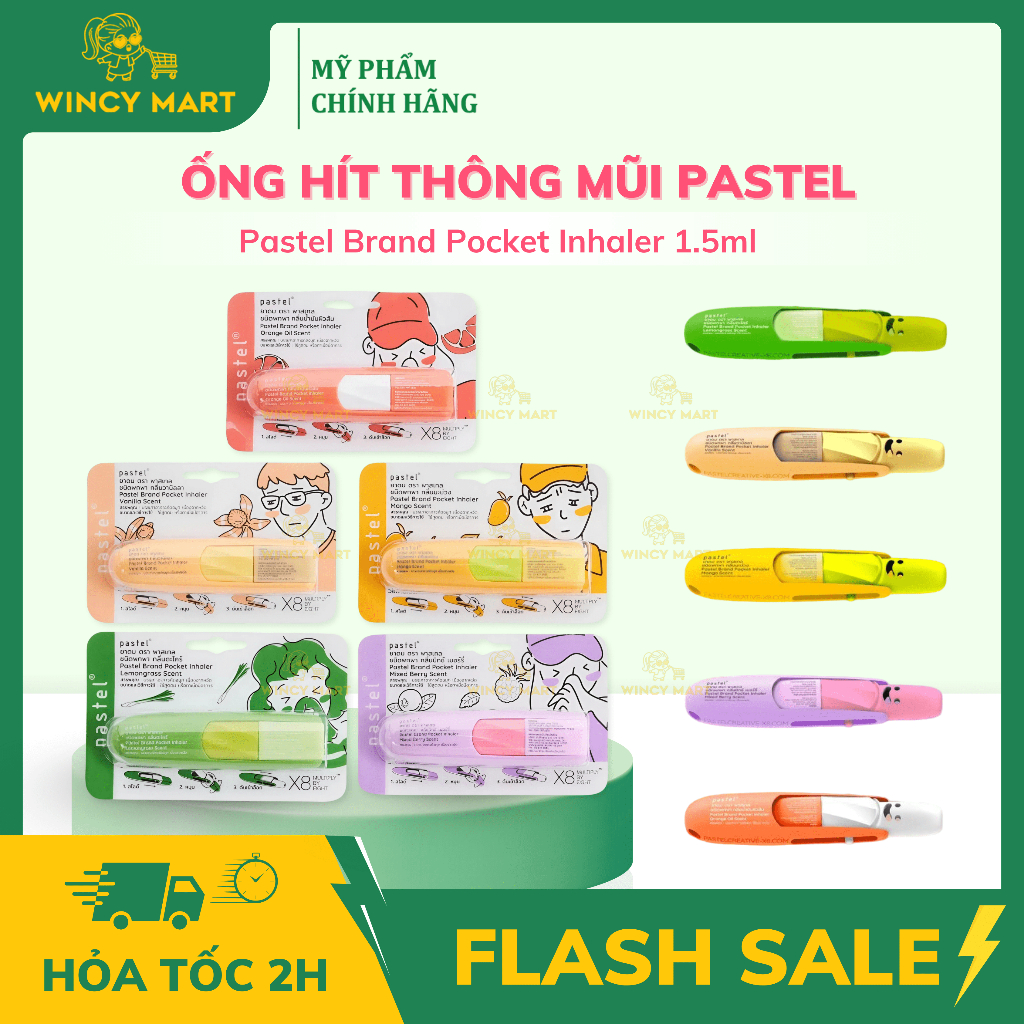 [Chuẩn Thái] Ống Hít Thông Mũi Pastel Brand Pocket Inhaler Scents Tinh ...