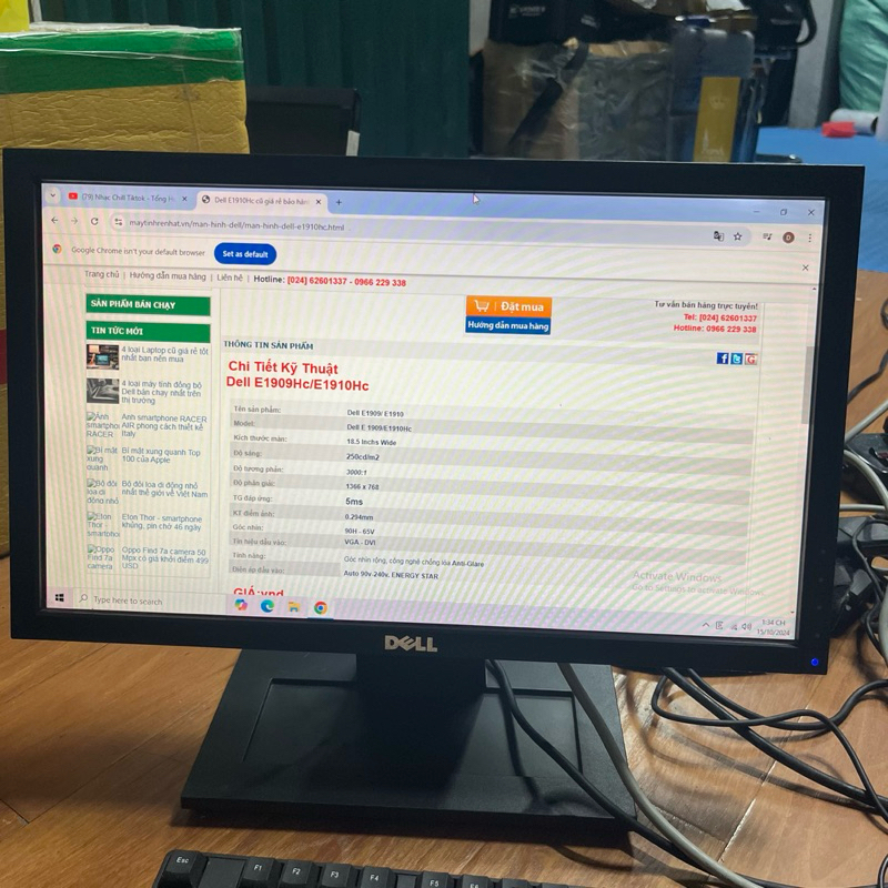 Màn hình cũ Dell E1910H 18.5inch hoạt động tốt | Shopee Việt Nam
