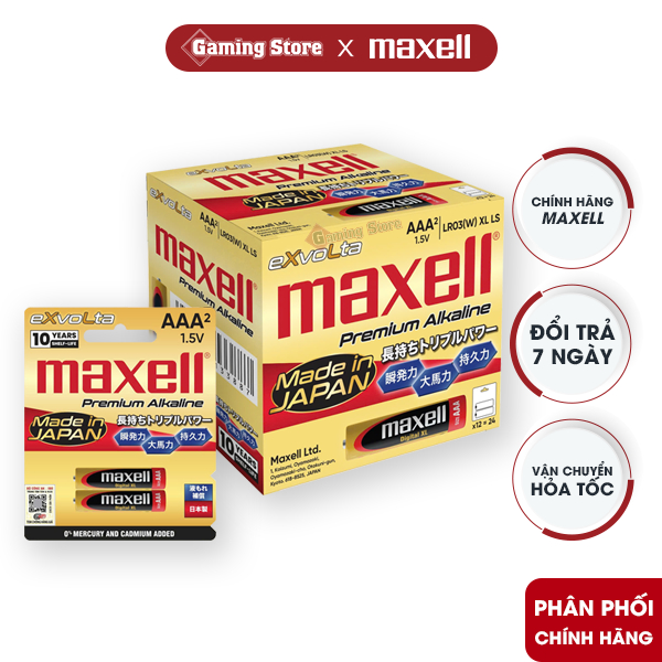 Pin Maxell EXvolta Premium Alkaline AAA ( LR03 XL LS) - Hàng Chính Hãng ...