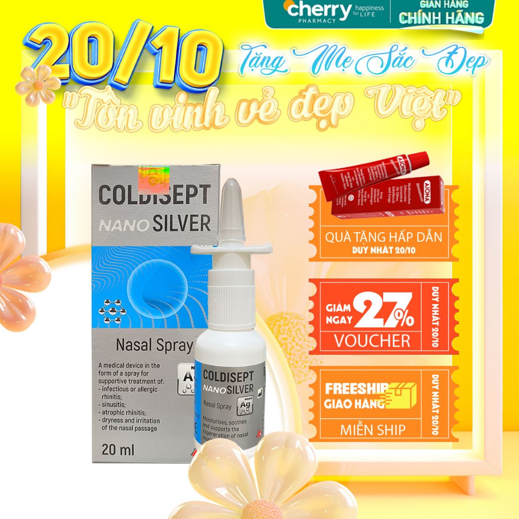 Dung dịch xịt mũi Coldisept Nasal spray 20ml | Shopee Việt Nam