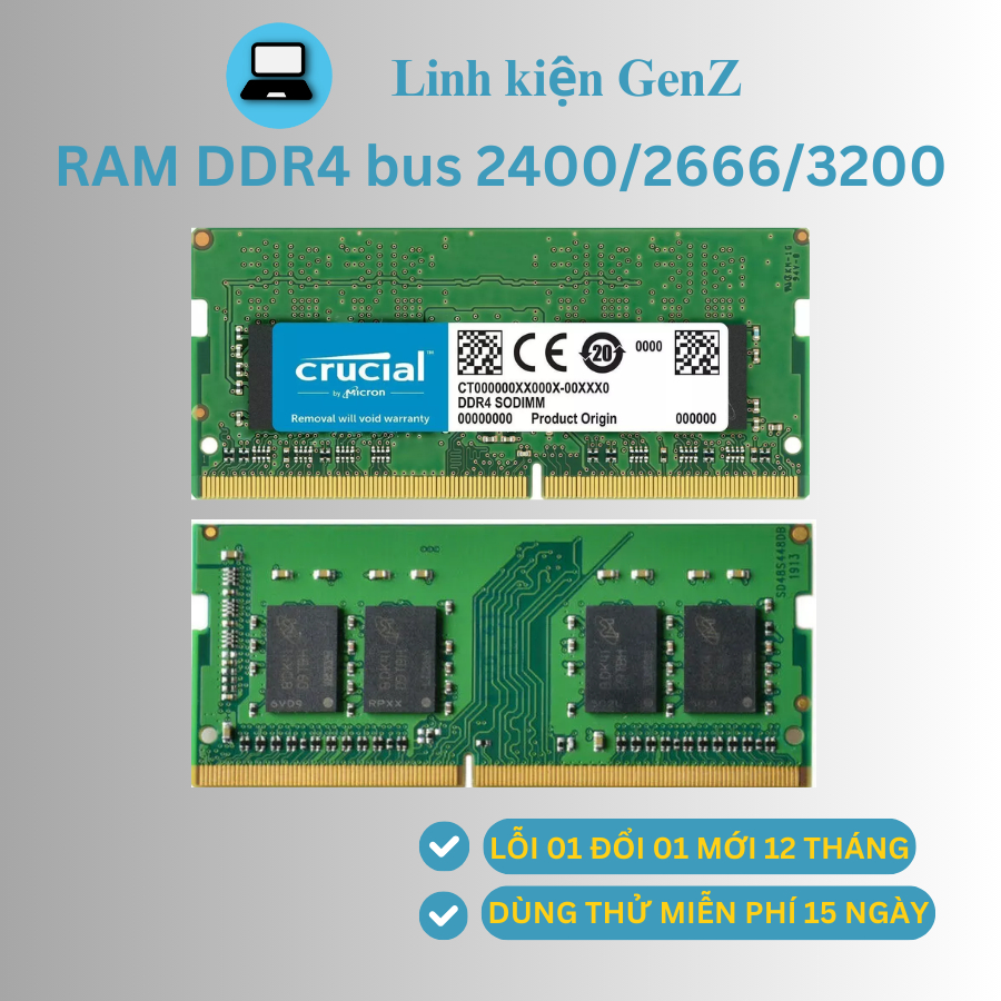 Ram Laptop DDR4 4GB 8GB 16GB Bus 2133/2400/2666 (Samsung/ Hynix / MT ...