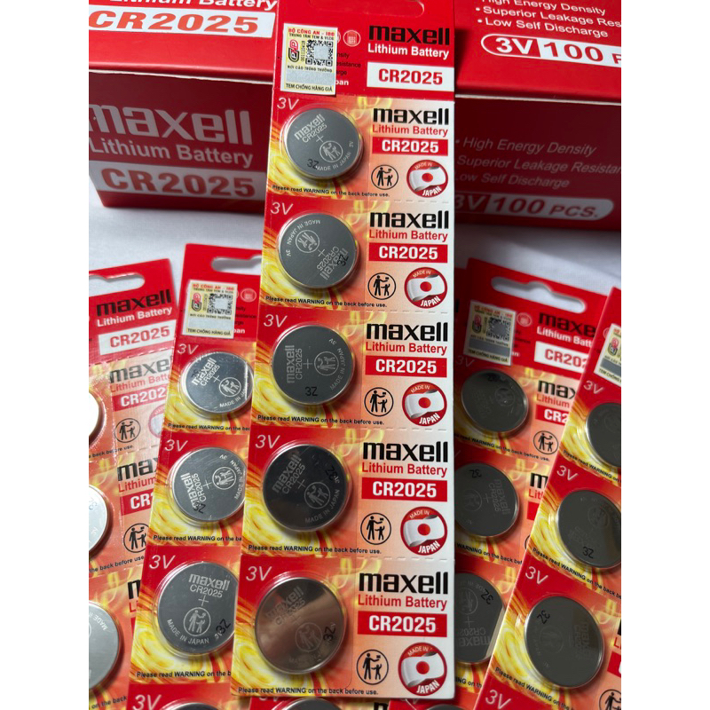 PIN CR2025 3V Maxell Chính Hãng Vĩ 5 Viên | Shopee Việt Nam