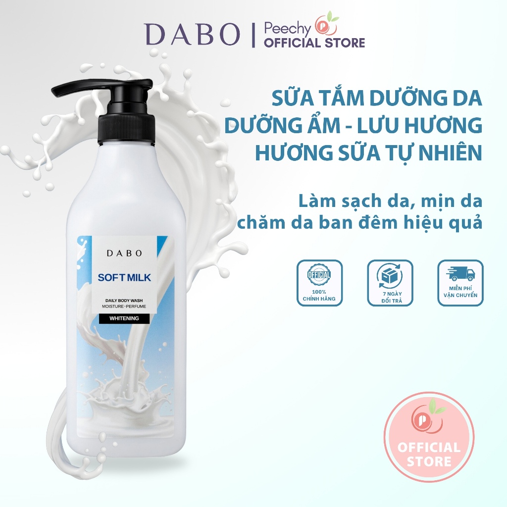 [Official Store] Sữa Tắm Hương Sữa Tự Nhiên Dưỡng Ẩm Và Lưu Hương Dabo ...