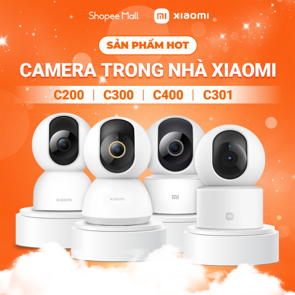 Camera Xiaomi Smart C200 C300 C301 C400 2MP 3MP 4MP Ai phát hiện con ...