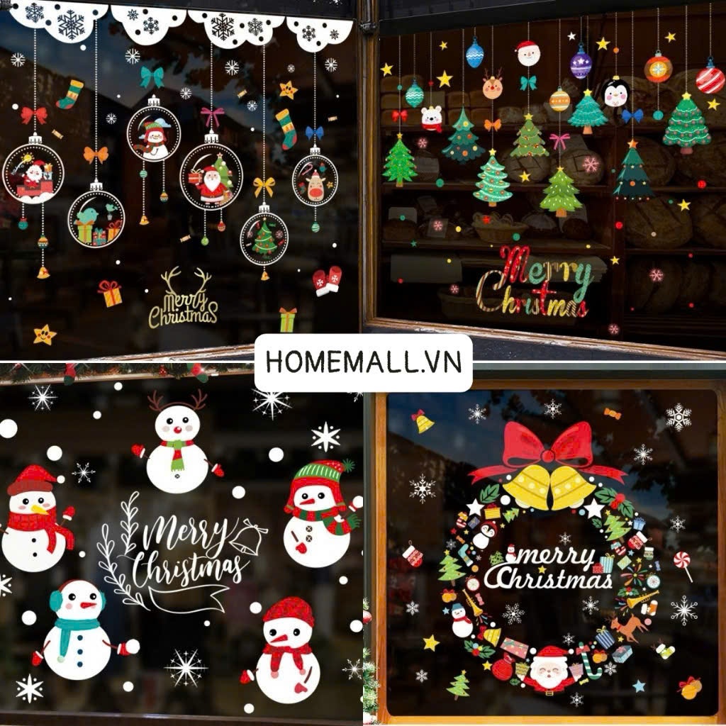 ( SIZE 45X60CM )DECAL KEO DÁN TRANG TRÍ GIÁNG SINH NOEL - PHỤ KIỆN ...