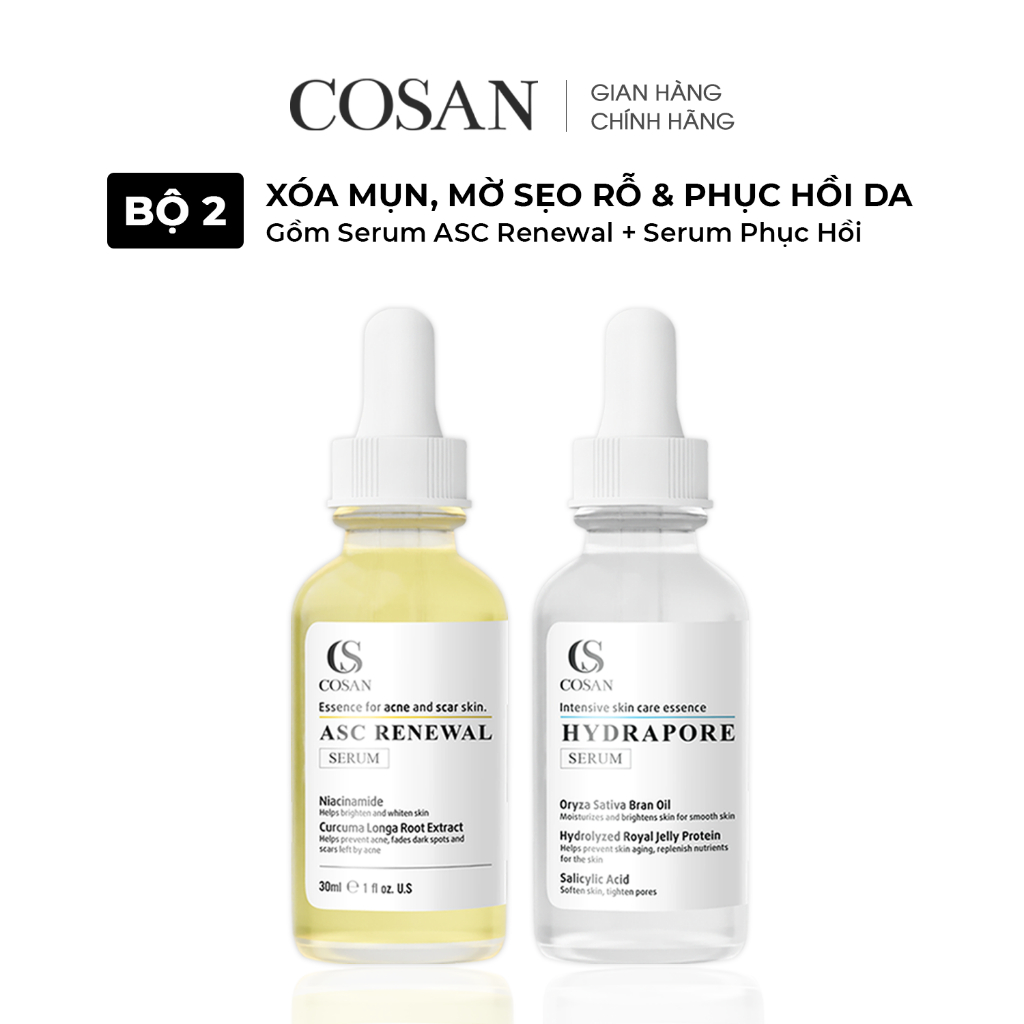 Combo 2 Serum xóa mụn, mờ sẹo, phục hồi da Cosan - Bao gồm Serum Mụn ...