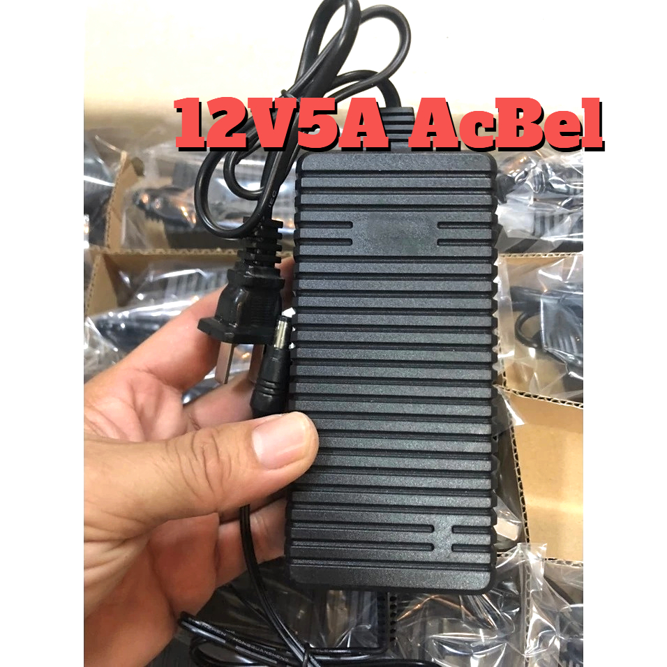 Nguồn Adapter 12V5A AcBel Dùng Cho Camera Led Dây 5050 12V 5A | Shopee ...