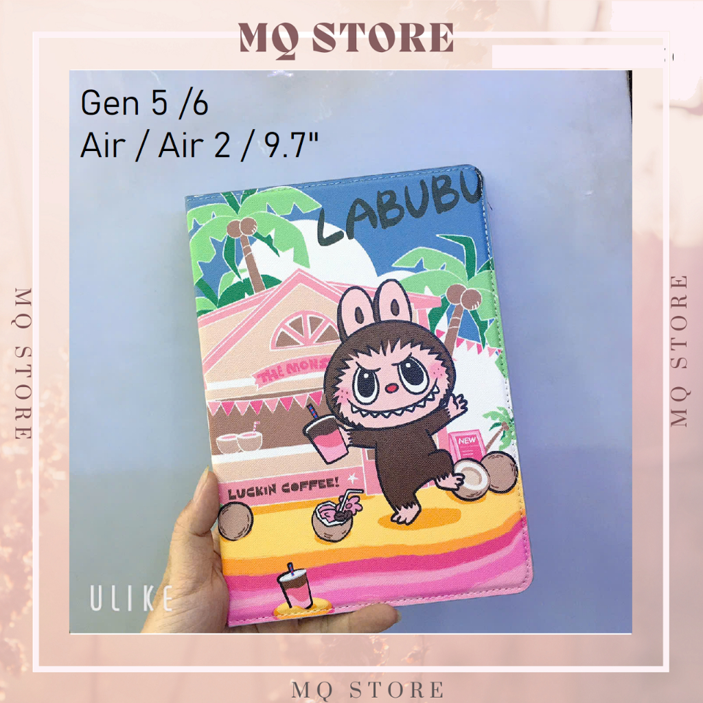 Bao da Labubu iPad Gen 5 /Gen 6, Air/ AIr2/ Pro 9.7/ iPad 2017 TPU Case ...