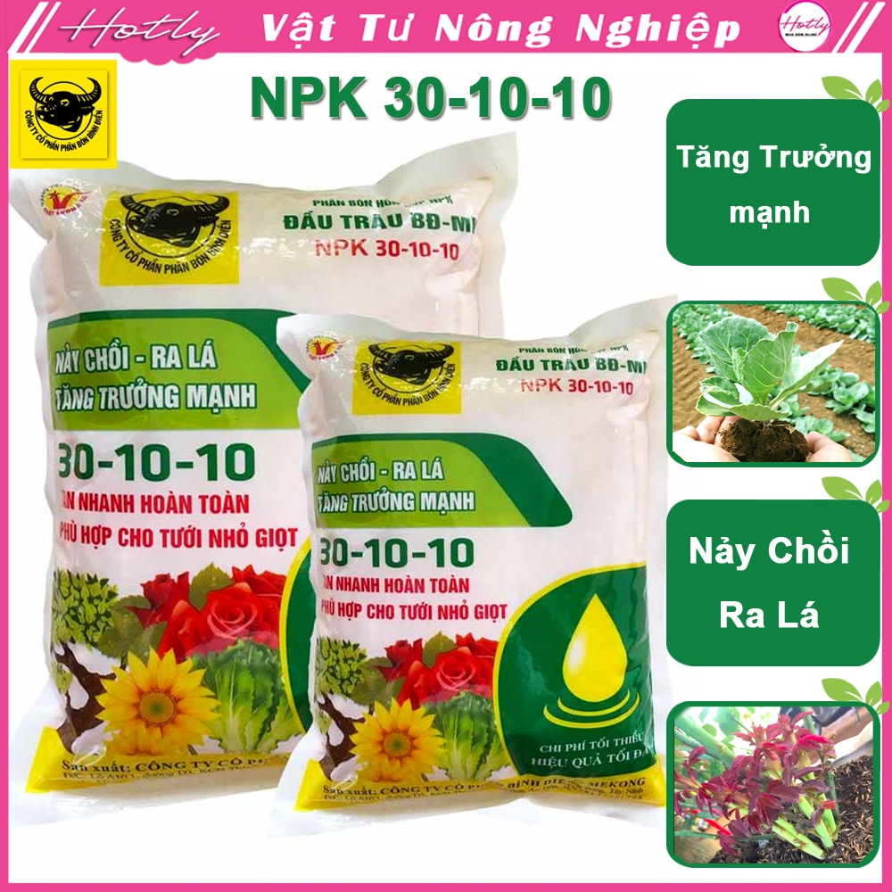 Phân Bón NPK 30-10-10 Đầu Trâu Kích Chồi, Ra Lá, tăng trưởng mạnh 1KG--68120 | Shopee Việt Nam