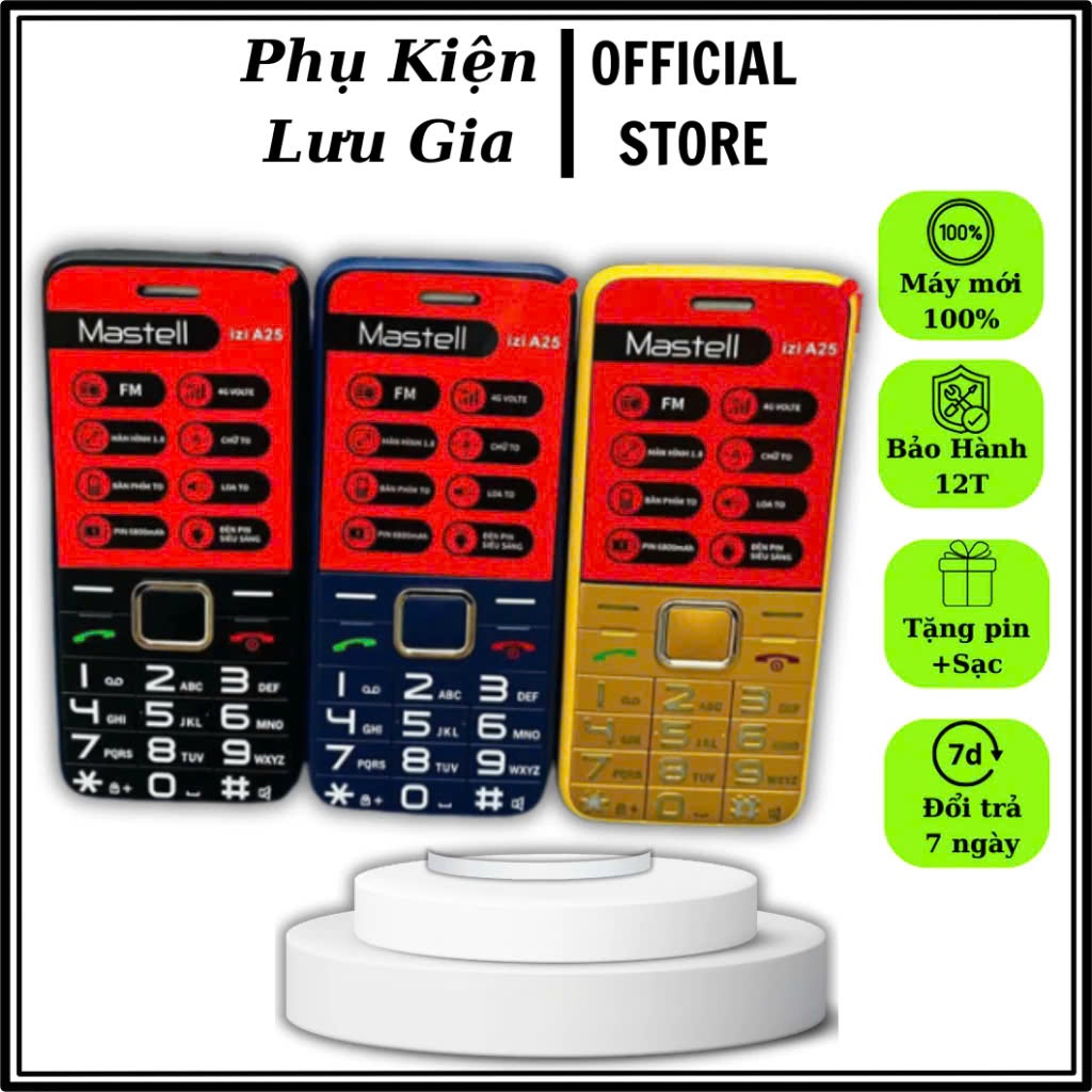 Điện Thoại Người Già , Người Cao Tuổi Mastell Izi A25 4G Xịn Siêu Bền ...