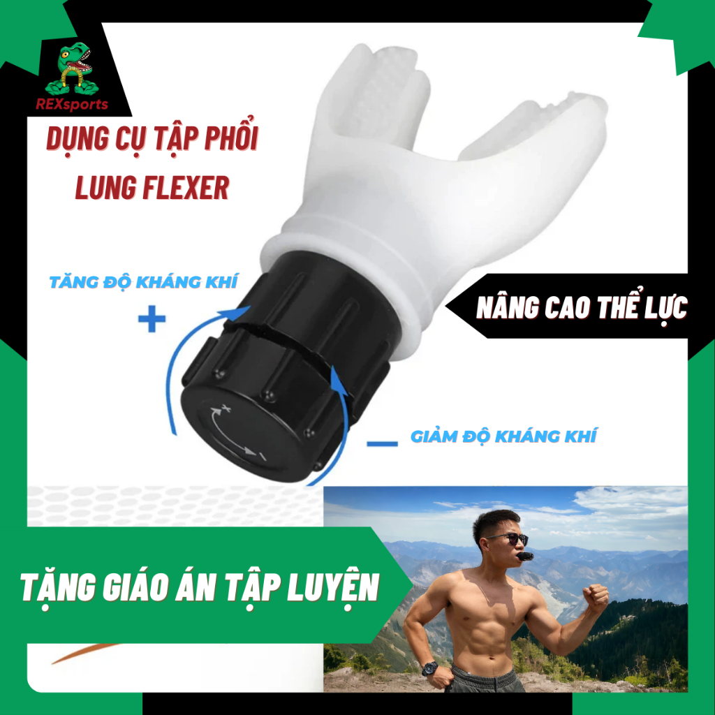 Lung Flexer Rexsports Dụng Cụ Tập tăng dung tích phổi TẶNG GIÁO ÁN [THẾ ...