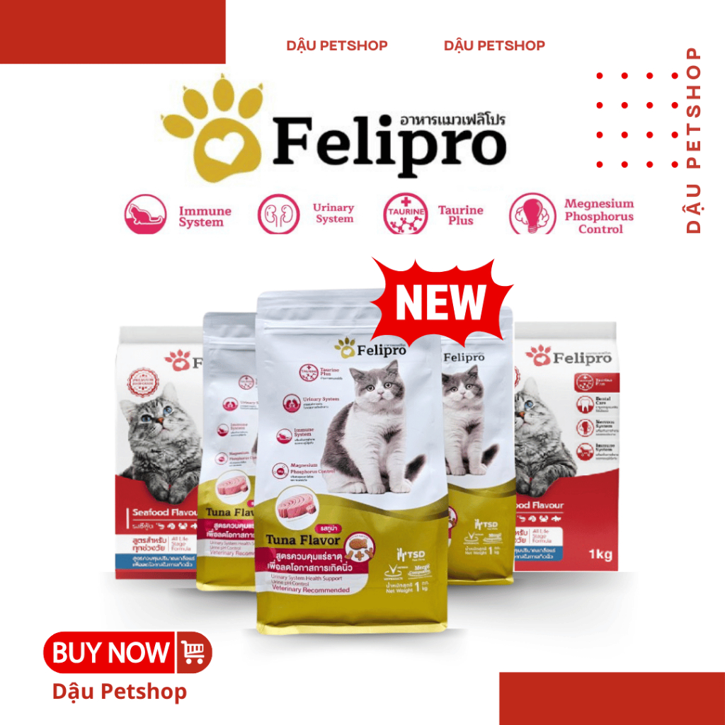 FELIPRO Thức ăn hạt cho mèo gói dành cho mọi lứa tuổi | Shopee Việt Nam