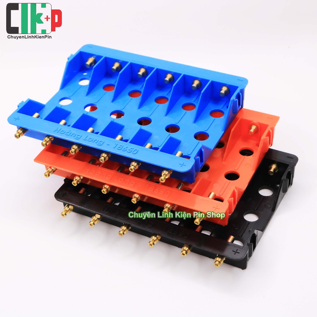 [ NEW ] Khay Pin nhựa đúc màu Hoàng Long Sạc & Cân bằng 6 pin 18650 ...
