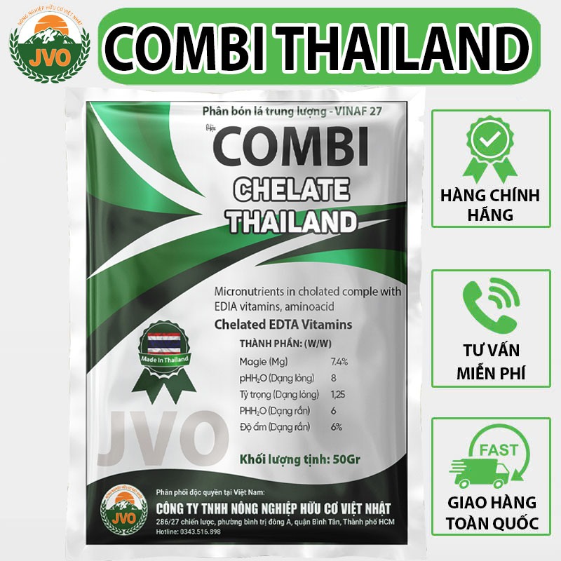 COMBI Thái Lan gói 50gr - Phân bón vi lượng nhập khẩu JVO86 NongNghiepVietNhat | Shopee Việt Nam