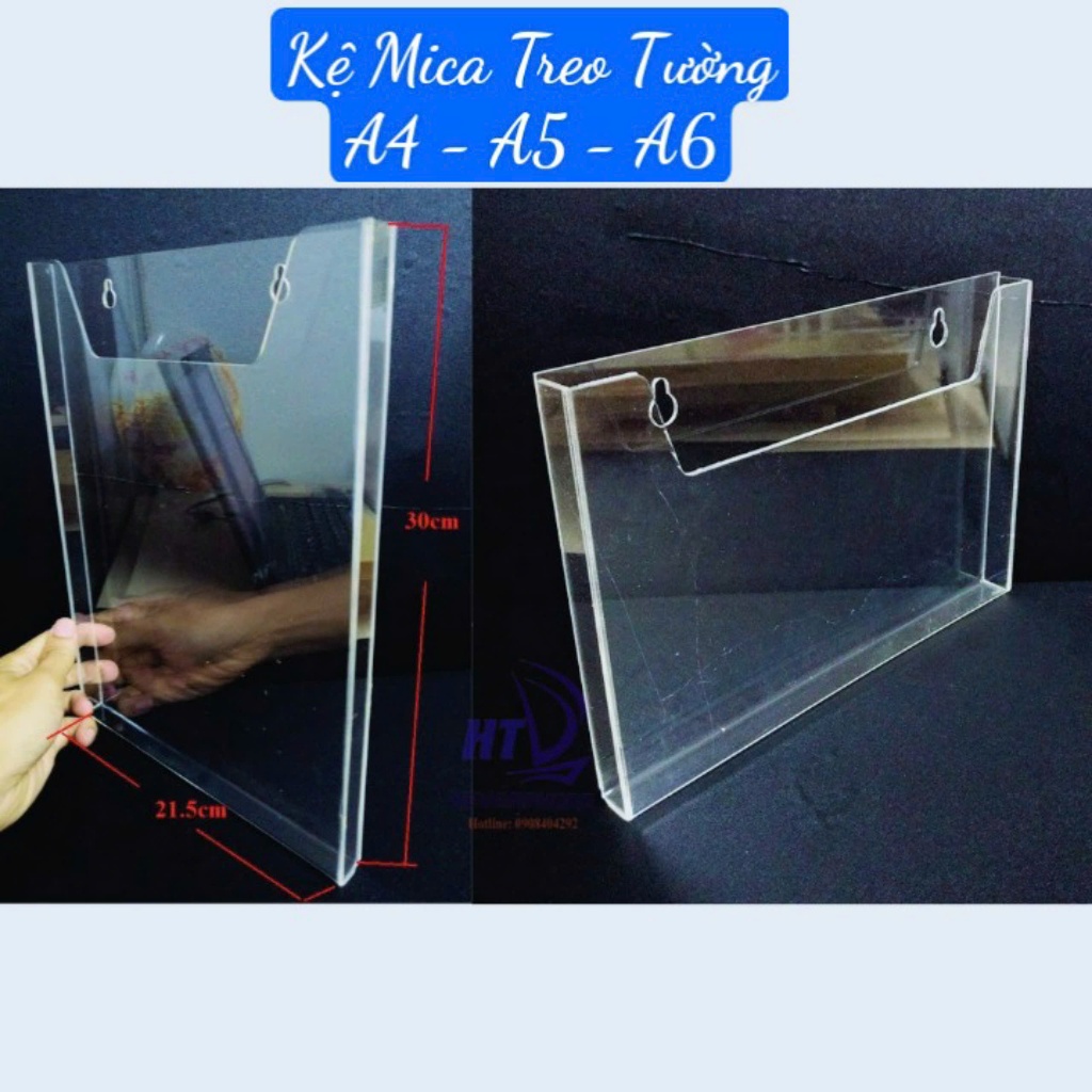 Kệ Mica Treo Tường Khổ A4, A5, A6 | Shopee Việt Nam