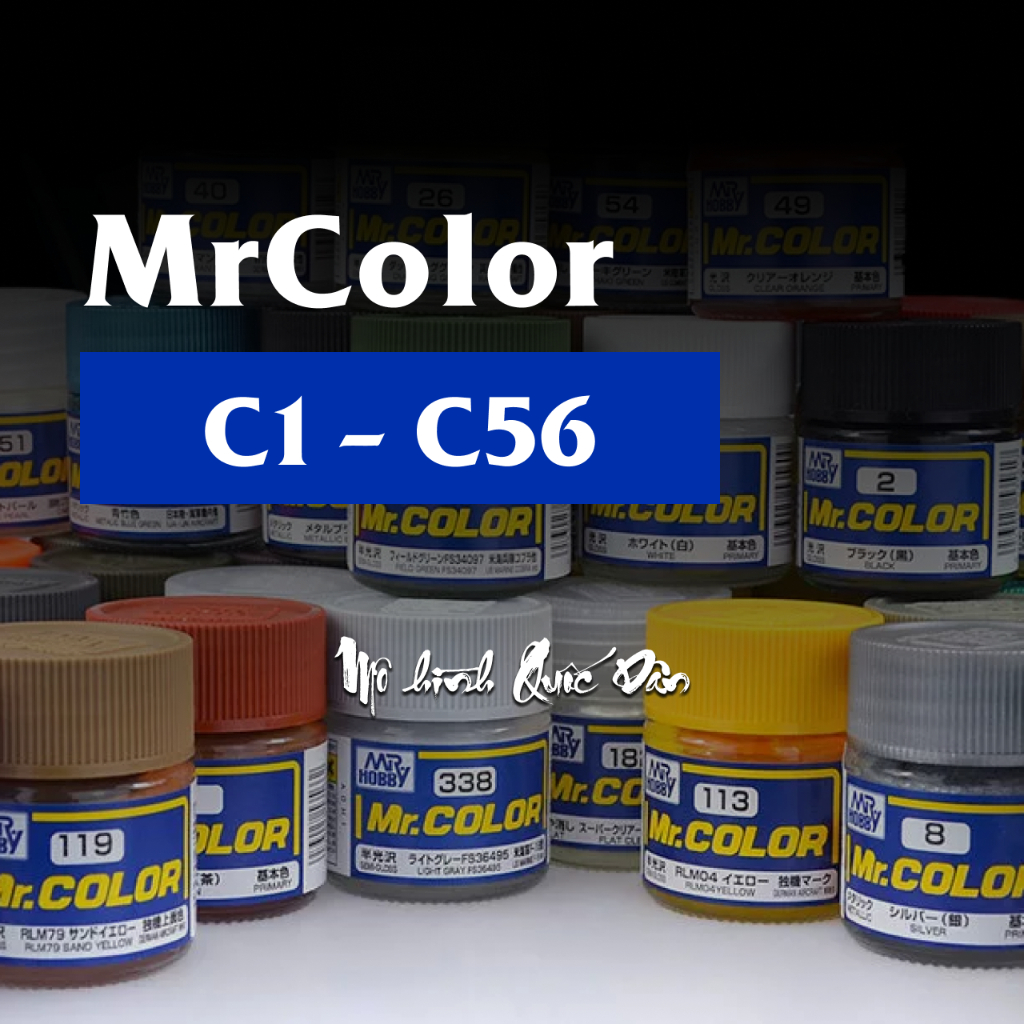 Sơn Mr.Color C1 - C56 | Sơn gốc dầu | Sơn Mô Hình Quân sự | Sơn mô hình Gundam | | Shopee Việt Nam