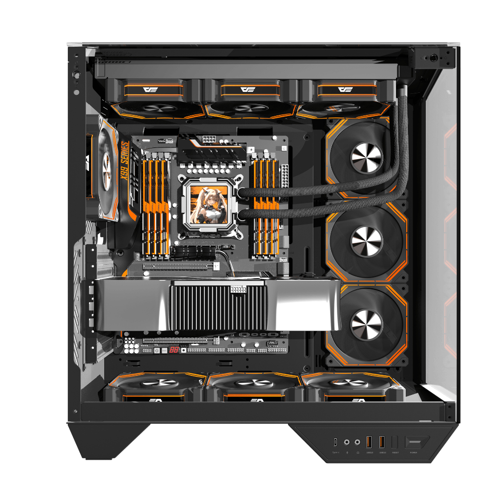 Vỏ Case PC Darkflash DY470 Case Máy Tính ATX Full Tower Mặt Kính Mặt ...