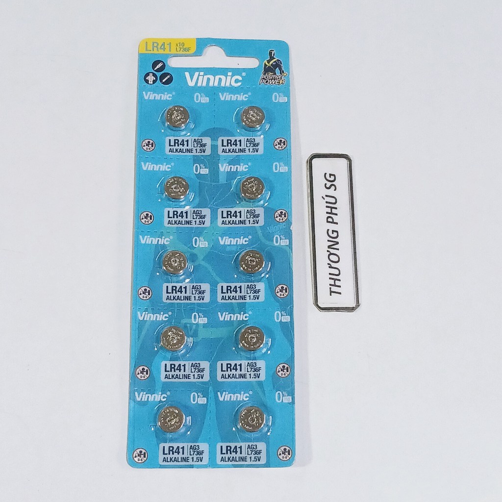 Pin Vinnic Alkaline G3, L736F, LR41, 192, V3GA, AG3 1.5V (Pin Vinnic ...