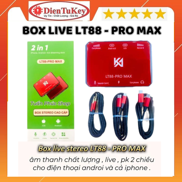 Box Livestream Stereo LT88 Pro Max Chất Lượng Cao, Vừa Sạc Vừa Live PK ...