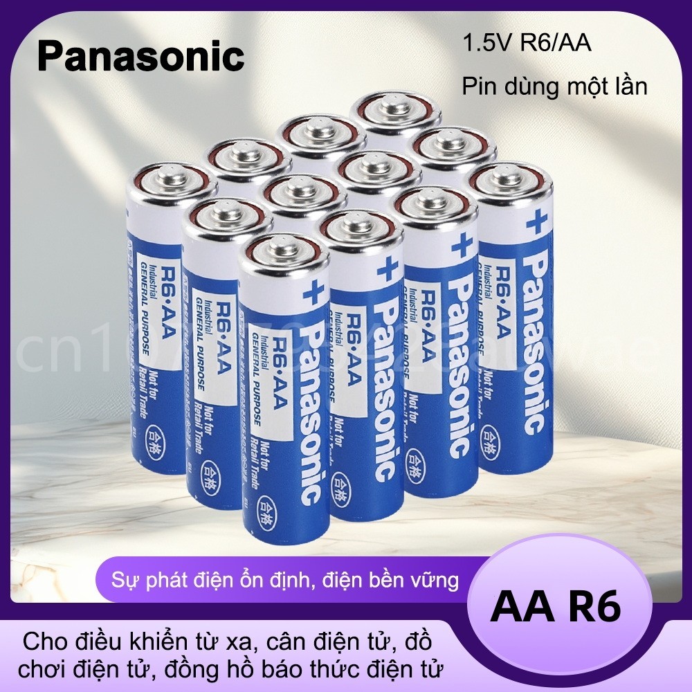 Pin AA Panasonic AA R6 LR6 Zinc-Carbon Tiểu Xanh Chính Hãng | Shopee ...