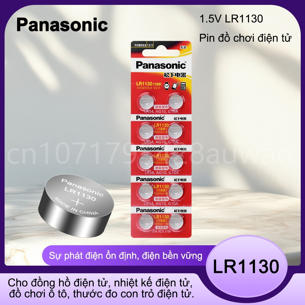 Pin LR1130 Panasonic 189 AG10 SR1130 Chính Hãng Thay Máy Tính Casio ...