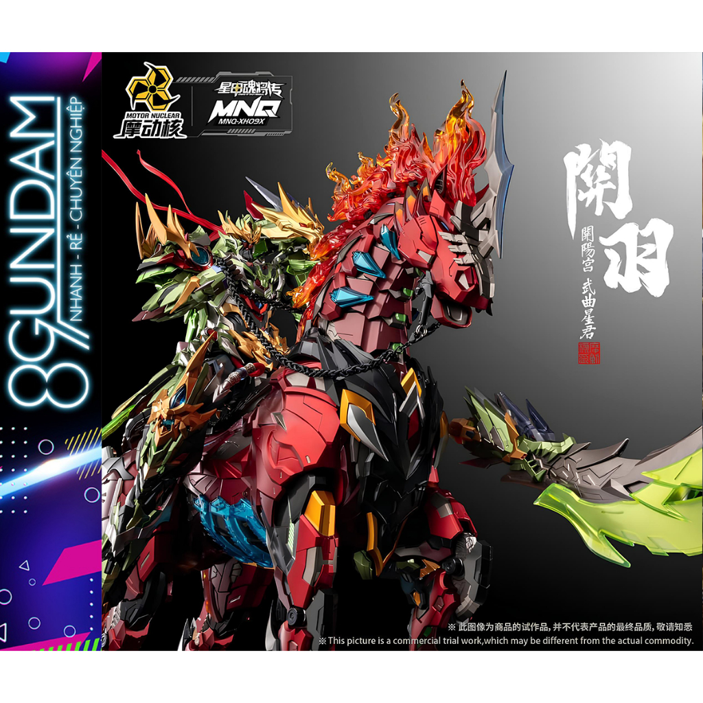 [CÓ SẴN] Mô Hình Ráp Sẵn Metal Build MNQ-XH09X Guan Yu + Chi Yan Long ...