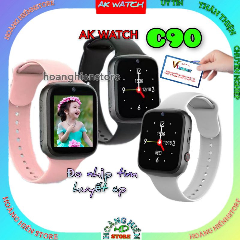 Đồng hồ thông minh ViSmart C90 Tiếng việt, 4G LTE Gọi video, định vị ...