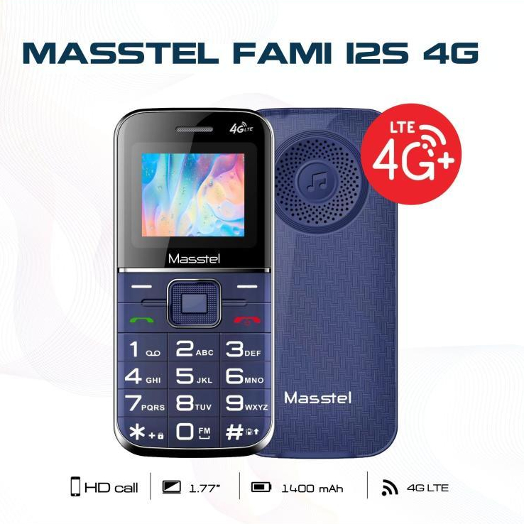 Điện thoại 4G Masstel FAMI 12S 4G dành cho người lớn tuổi - Hàng chính ...