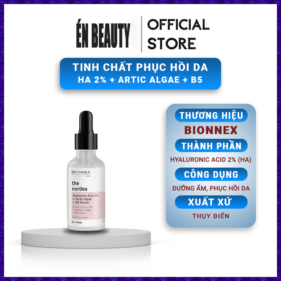 Tinh Chất Phục Hồi Cho Da Tổn Thương Bionnex The Nordea Hyaluronic Acid 2% + Artic Algae + B5 ...