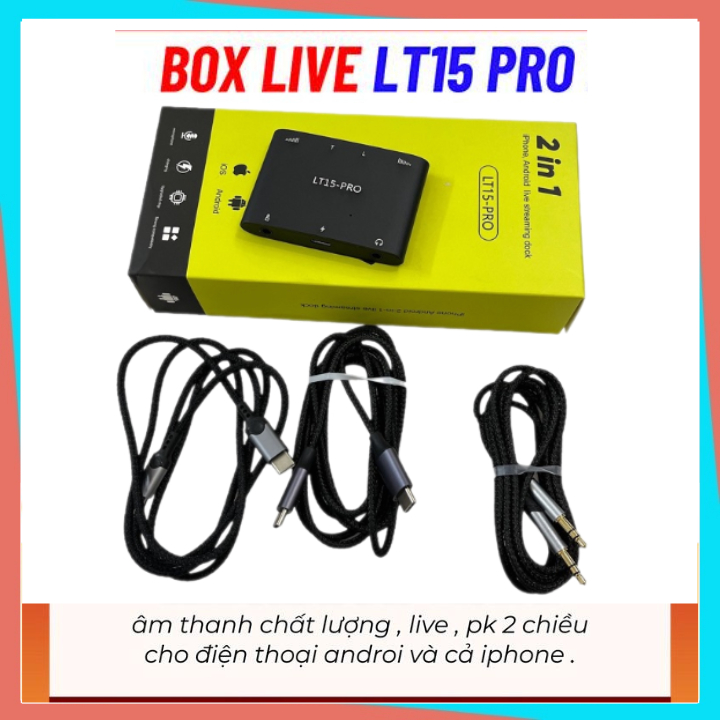 Box Livestream Stereo LT15 Pro Chất Lượng Cao, Vừa Sạc Vừa Live PK 2 ...