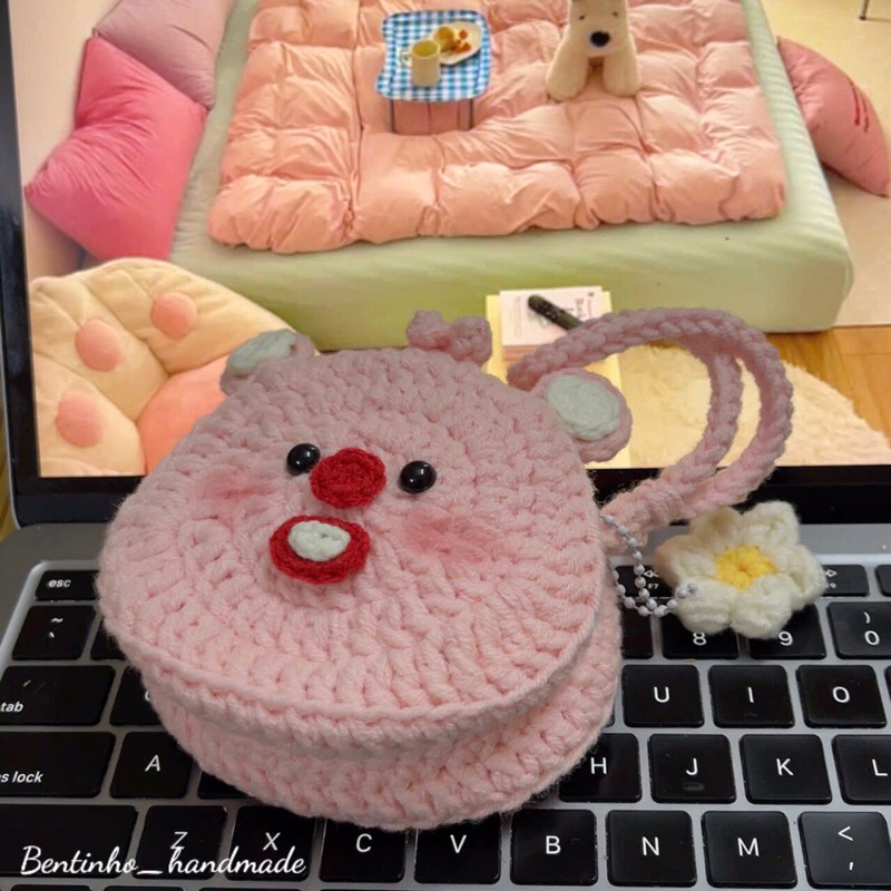 [CÓ SẴN - Tặng hoa treo]Túi Loopy len handmade siêu cute tặng bạn gái ...
