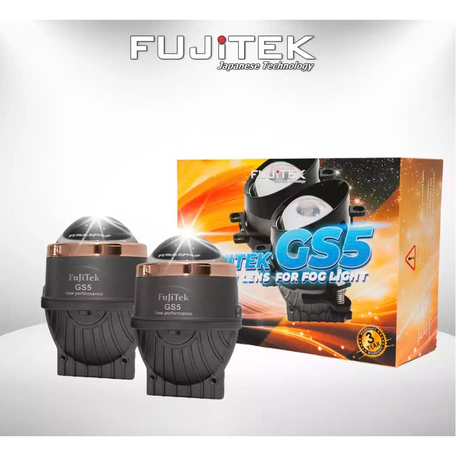(Fujitek GS5) 1 cặp đèn bi gầm Fujitek GS5 Laser 3.0 inch CS cao 50W kèm bát gá đủ dòng xe ...