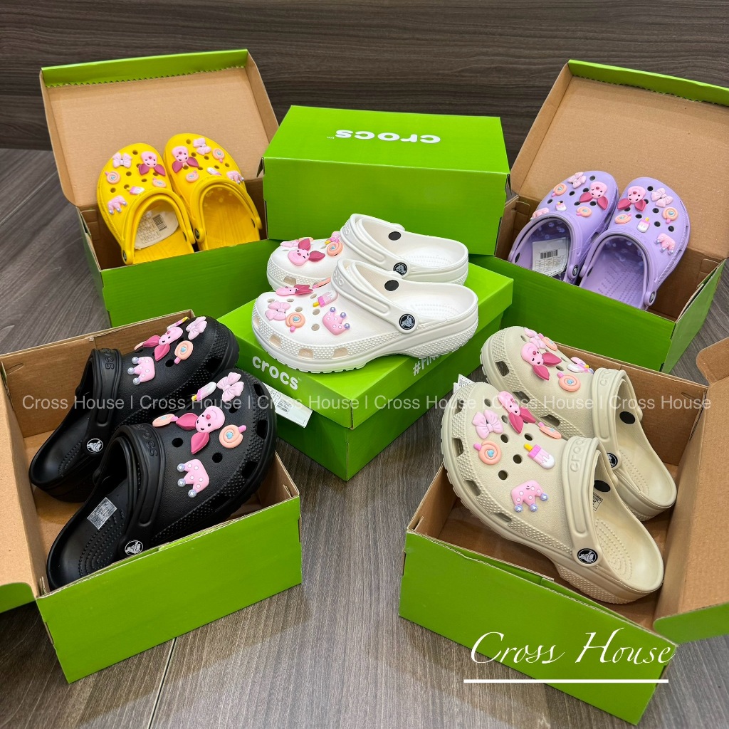 Dép Cross Classic Clog 3CM | Dép sục Cross Nam Nữ siêu êm, tặng kèm sẵn ...
