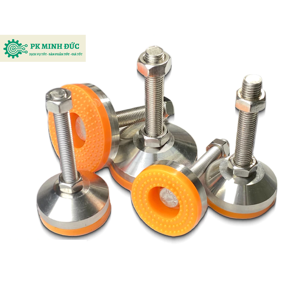 Chân tăng chỉnh chịu lực thép mạ D100, ren M16-M20, L80mm-L150mm, tải ...