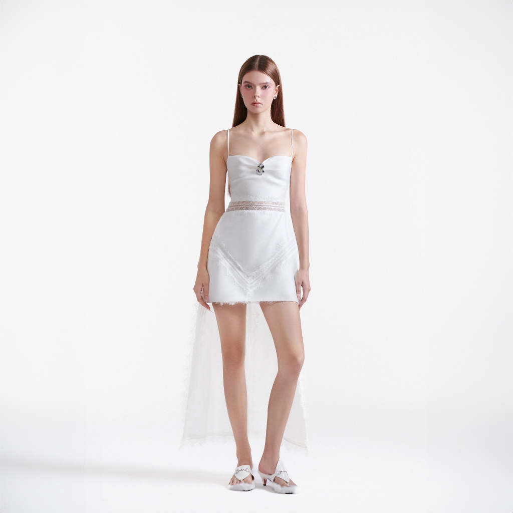 DEAR JOSÉ - Đầm hai dây phối ren trắng Misty | Shopee Việt Nam