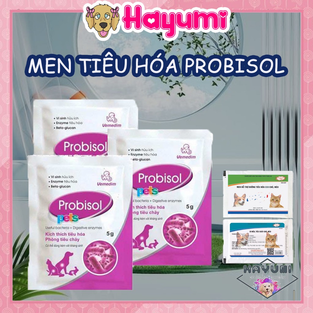 MEN TIÊU HOÁ PROBISOL PETS 5G DÀNH CHO CHÓ MÈO - HAYUMI | Shopee Việt Nam