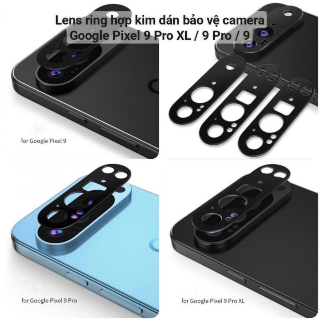 (Khoét cam) Lens ring kim loại bảo vệ cụm camera sau Pixel 10 Pro XL ...