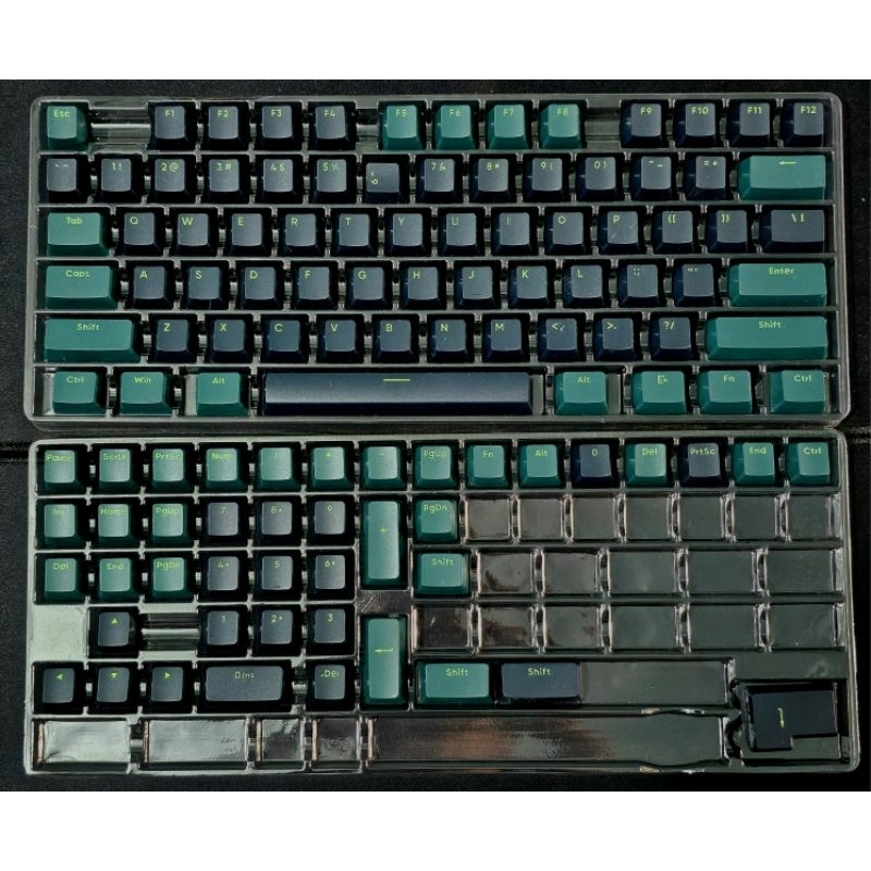 Keycap Black green Wave Sonic PBT- doubleshot cho bàn phím | Shopee ...