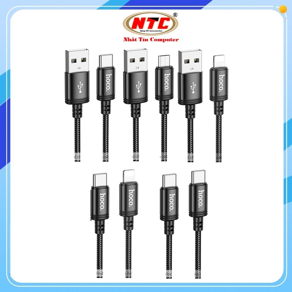 Cáp sạc dây dù siêu bền Hoco X89 dài 1M Micro-USB / LN / Type-C / TypeC to TypeC / TypeC to LN ...